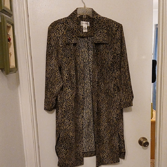 Studio I | Jackets & Coats | Animal Print Duster | Poshmark